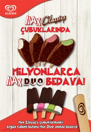 Algida Max Dondurma Kampanyası