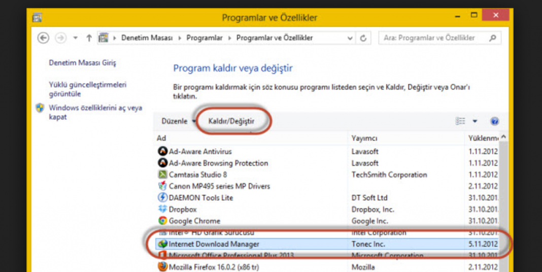İnternet Download Manager Nasıl Silinir