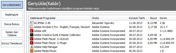 Silinmeyen Programları Nasıl Silebilirim