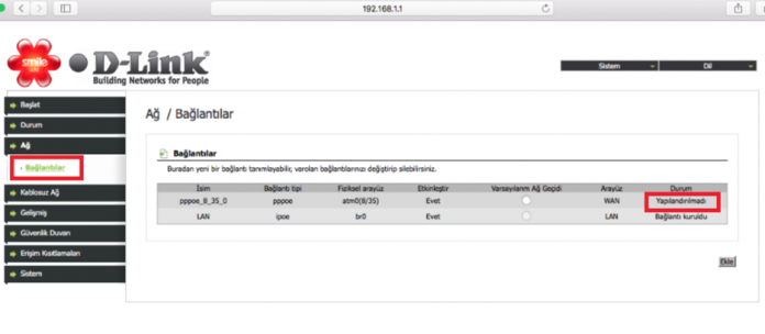 D Smart Modem Kurulumu - D Smart Modem Ayarları